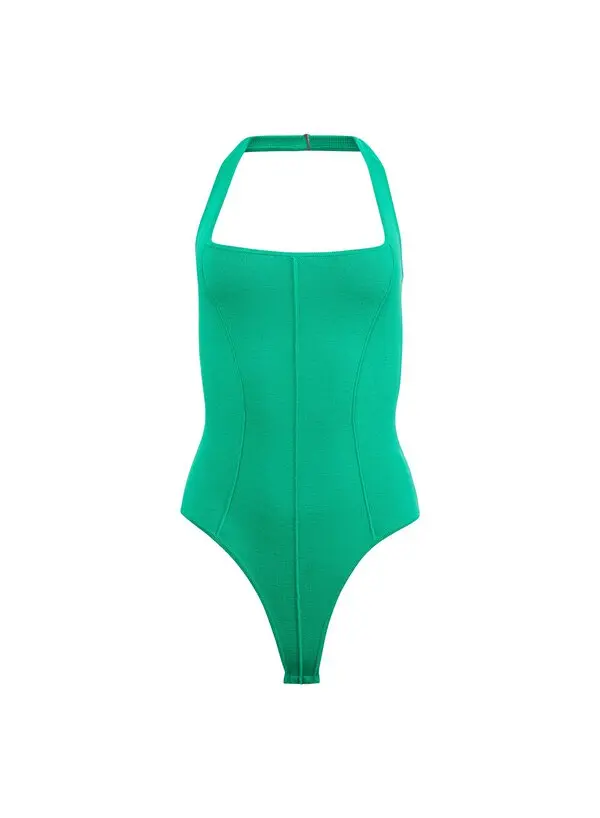 FLEUR DU MAL Sofia Bodysuit - Emerald