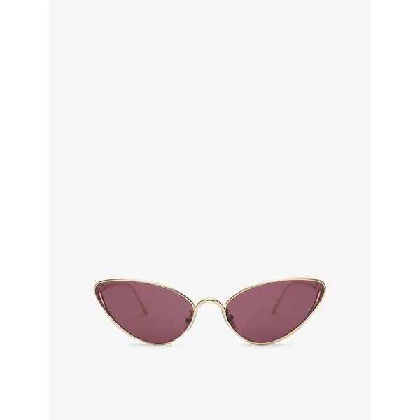 Loewe Shooting Star Cat-eye Frame Sunglasses - Burgundy