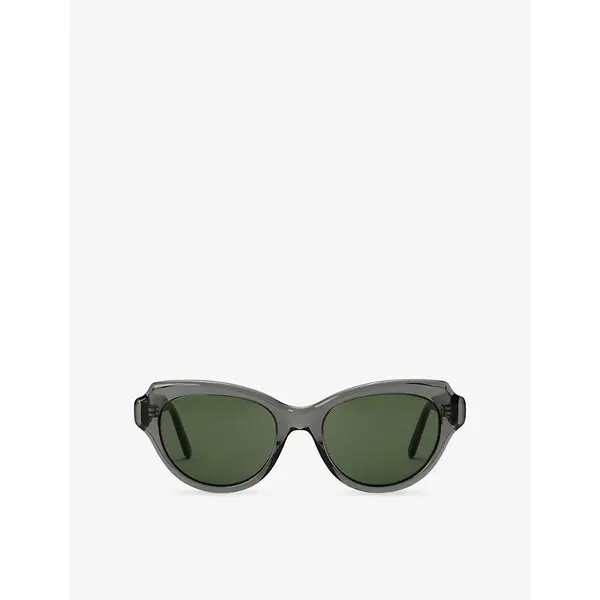 Loewe Swan Cat-eye Acetate Sunglasses - Grey