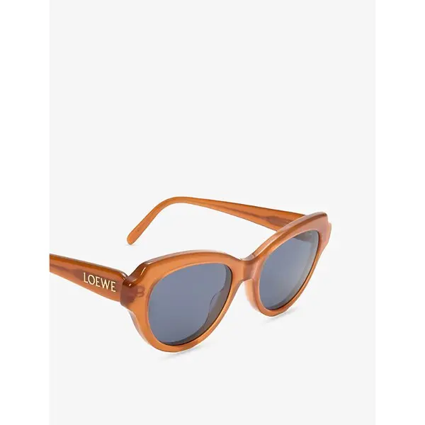 Loewe Cat-eye Frame Acetate Sunglasses - Camel