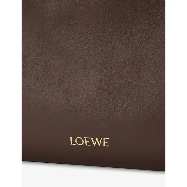 Loewe Flamenco Large Clutch Bag - Chocolate