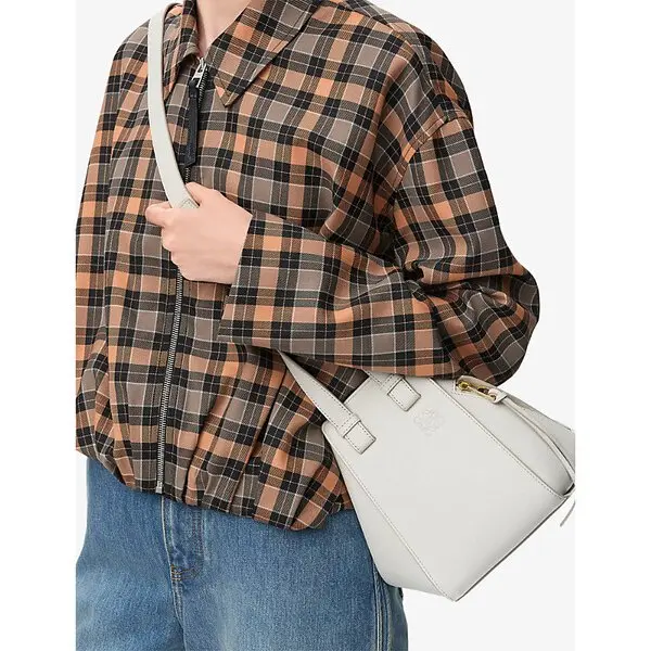 Loewe Hammock Compact Top-handle Bag - Light Ghost