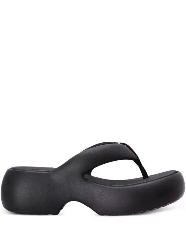 Melissa Free Fuzzy Flip-flops - Black