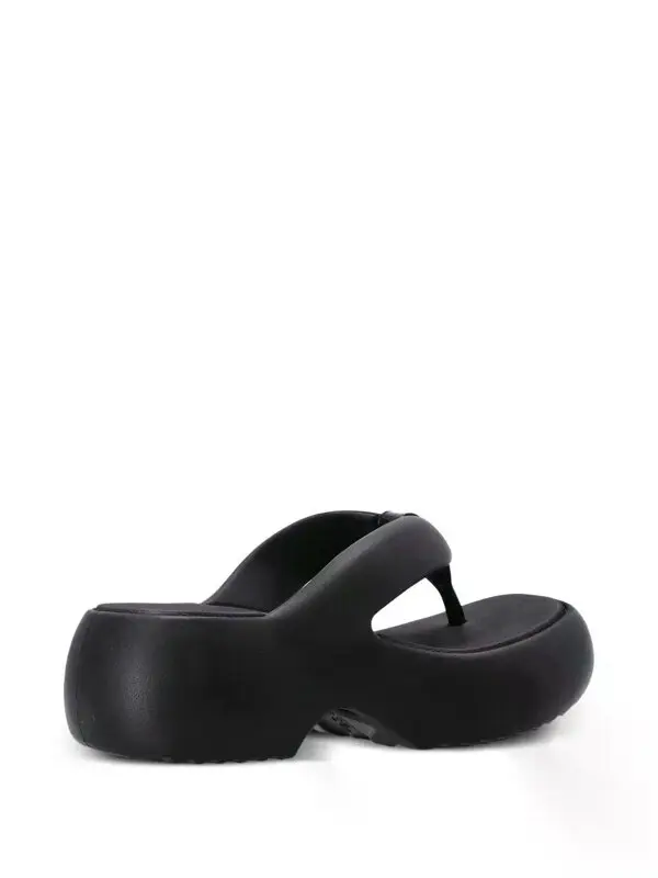 Melissa Free Fuzzy Flip-flops - Black
