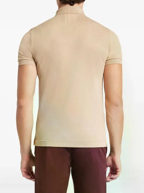 Lacoste Logo-patch Polo Shirt - Neutrals