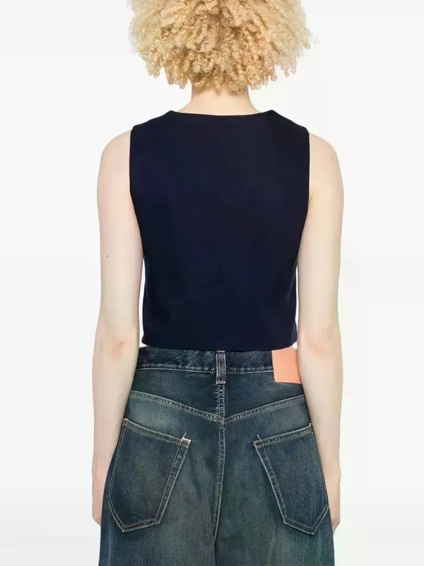 MSGM Slub-texture Waistcoat