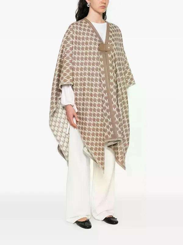 Max Mara Monogram-pattern Cape