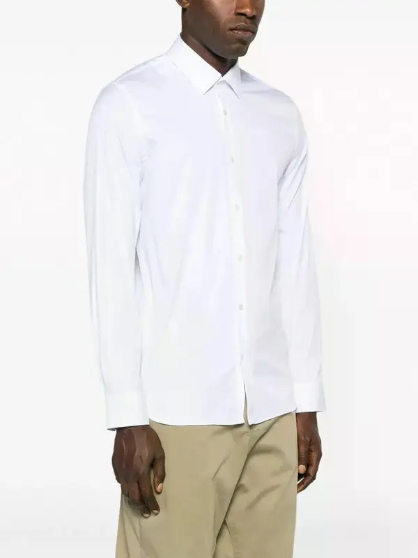 Lacoste Logo-patch Cotton Blend Shirt