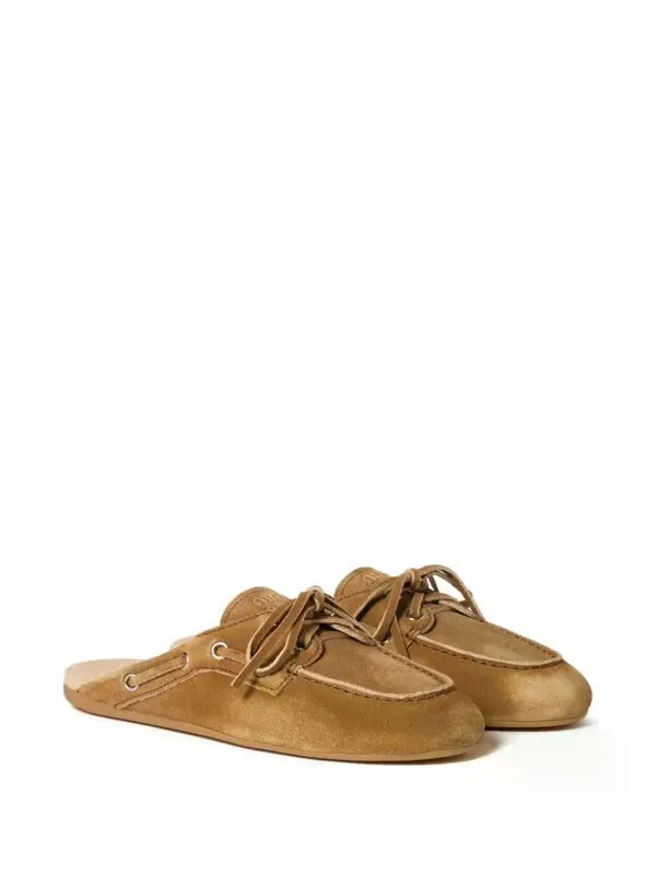 Miu Miu Faded Suede Mules