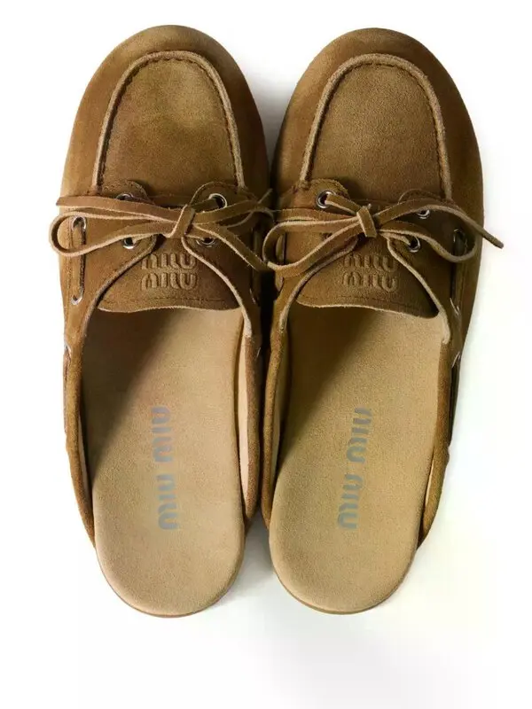 Miu Miu Faded Suede Mules