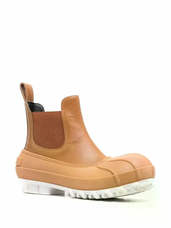 Stella McCartney Elasticated-panel Ankle Boots - Brown