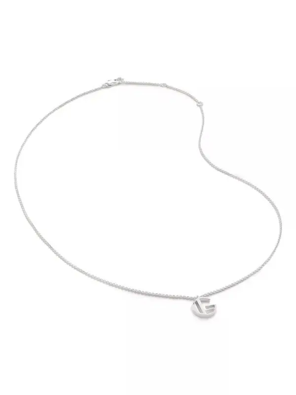 Monica Vinader Alphabet G-pendant Necklace - Silver