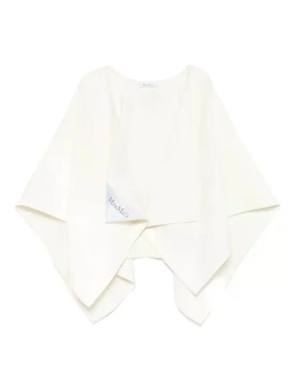Max Mara Asymmetric Poncho