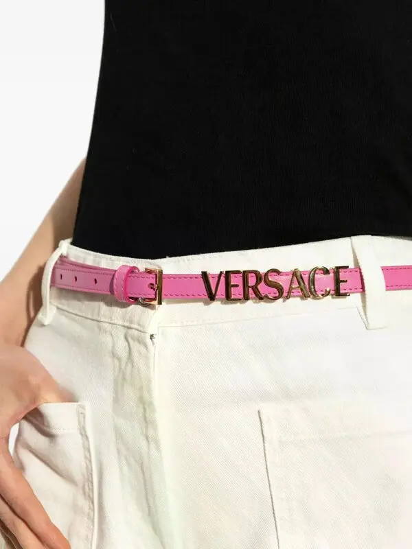 Versace Logo-lettering Belt