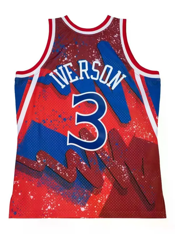 Mitchell & Ness Nba 76ers 1996 Allen Iverson Hyper Hoops Swingman Tank Top - Red