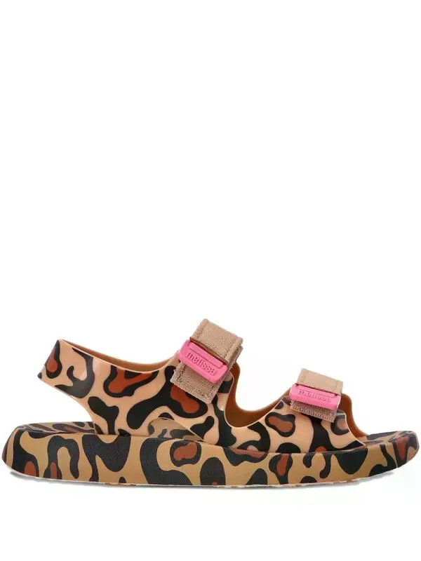 Melissa Mix Ad Leopard-print Flat Sandals