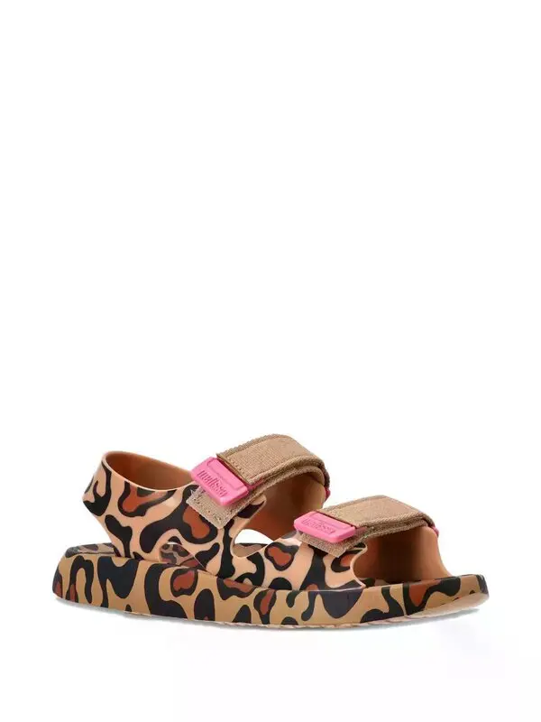 Melissa Mix Ad Leopard-print Flat Sandals