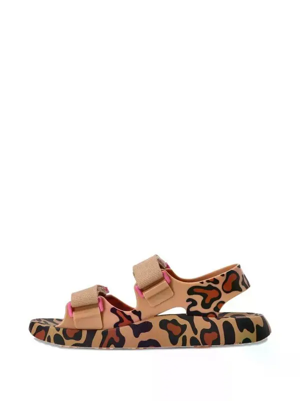Melissa Mix Ad Leopard-print Flat Sandals