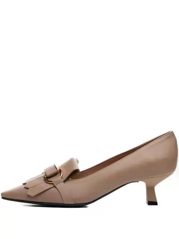 POCHE PARIS Fringe-detailed Pumps - Brown