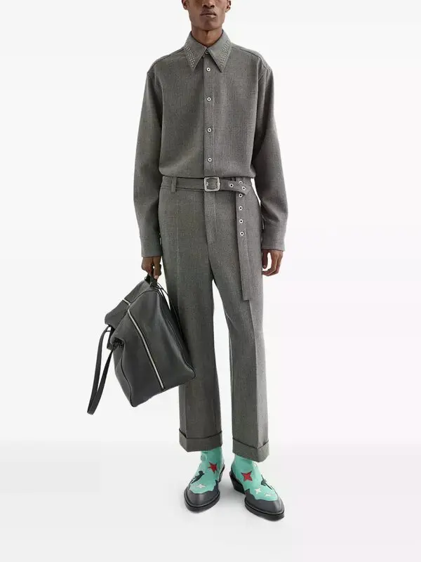 JIL SANDER Wool Shirt - Grey