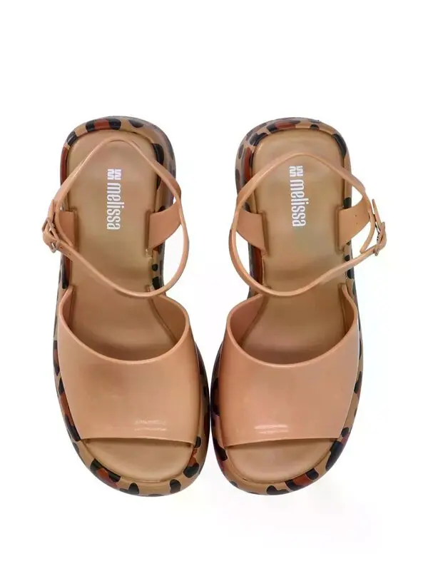 Melissa 90mm Lina Leopard-print Platform Sandals - Neutrals