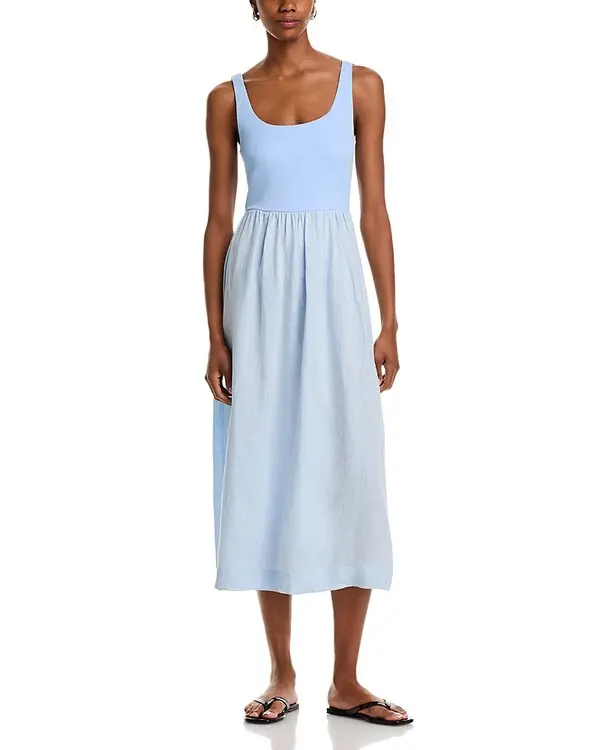 off shoulder white linen dress Wholesale Women's Dresses main image 0