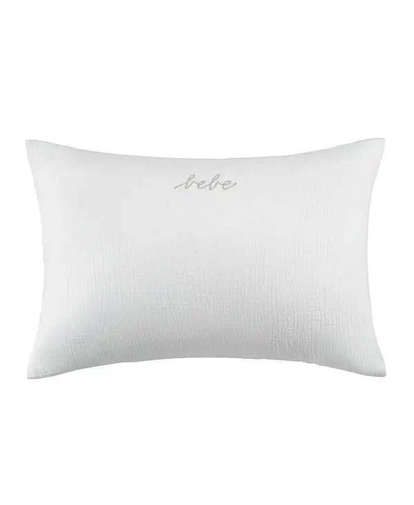 DOMANI HOME Gauze Bebe Boudoir Sham, Crib - White