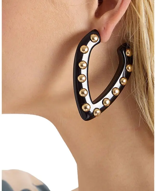 La DoubleJ Dew Earrings - Solid Black