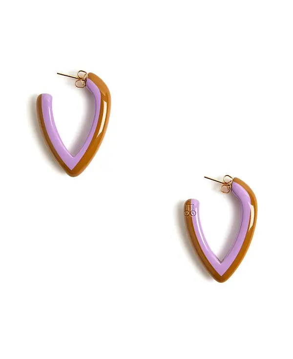 La DoubleJ Dew Mini Resin Earrings - Bicolor Lilac