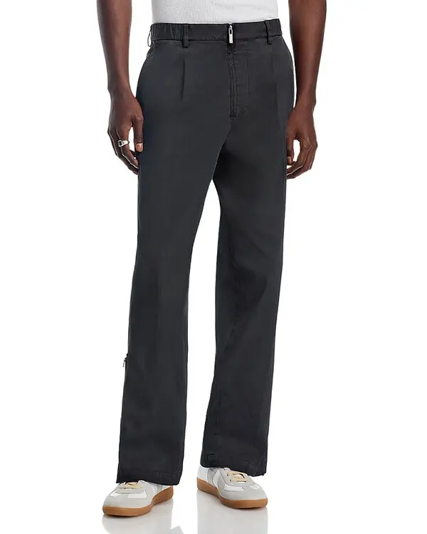 Helmut Lang Relaxed Fit Cargo Zoot Pants - Black