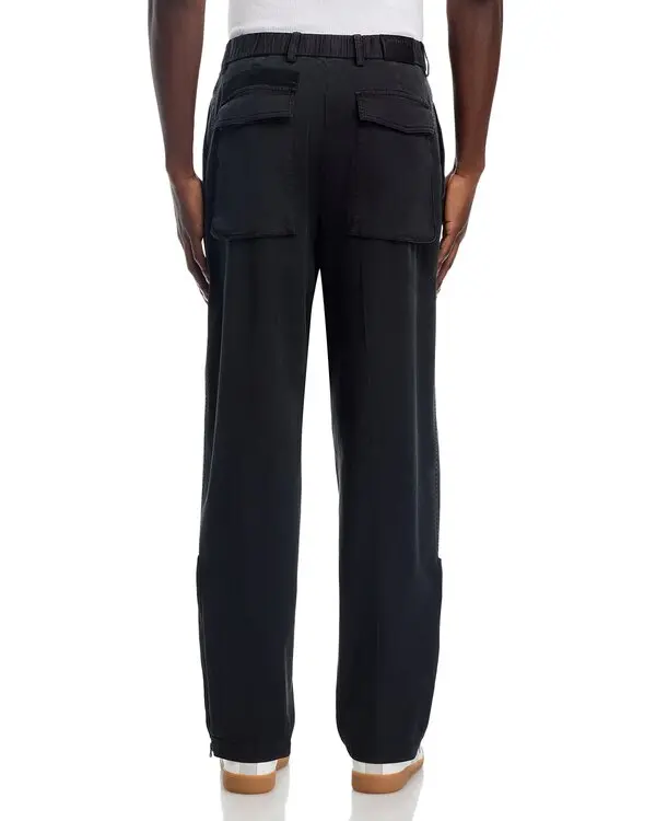 Helmut Lang Relaxed Fit Cargo Zoot Pants - Black