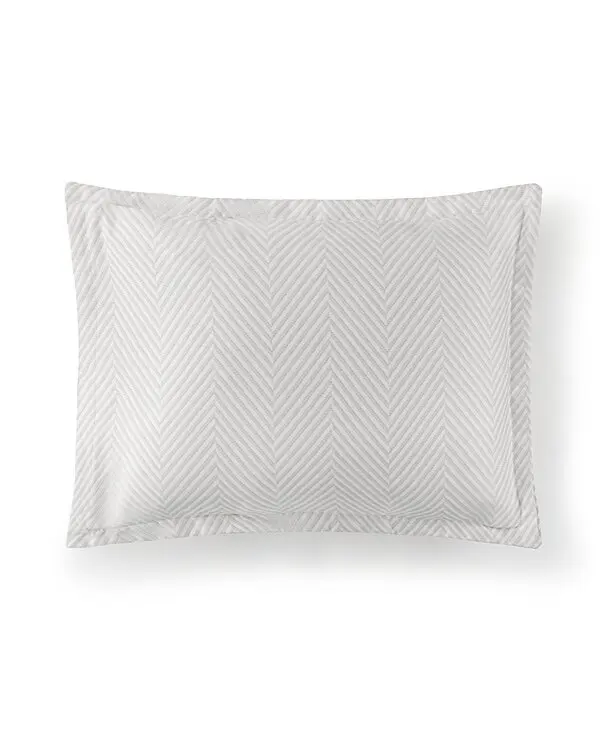 DOMANI HOME Leze Taupe Boudoir Sham - Taupe White Chevron