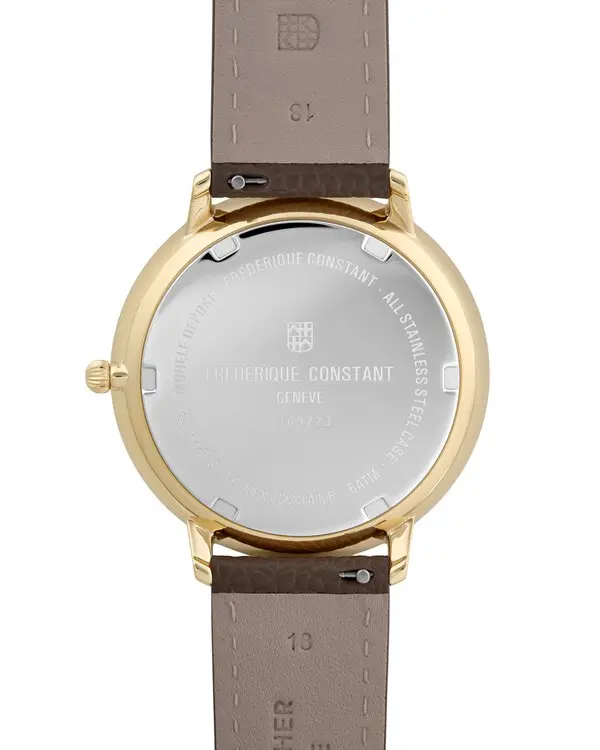 FREDERIQUE CONSTANT Classic Watch, 39mm - Silver/brown
