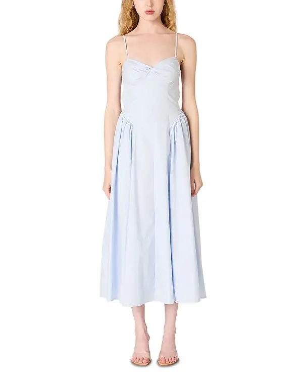 NIA Destene Poplin Dress - Sky