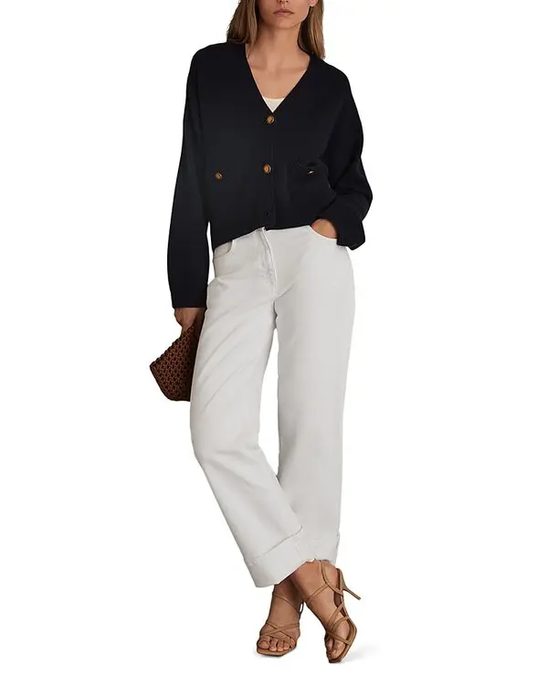 REISS Button-front Cardigan