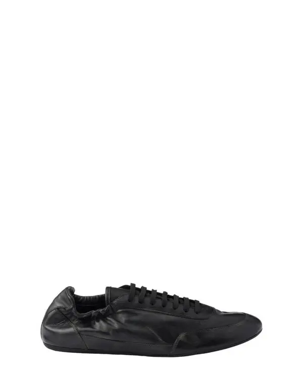 Prada Leather Sneakers - Black