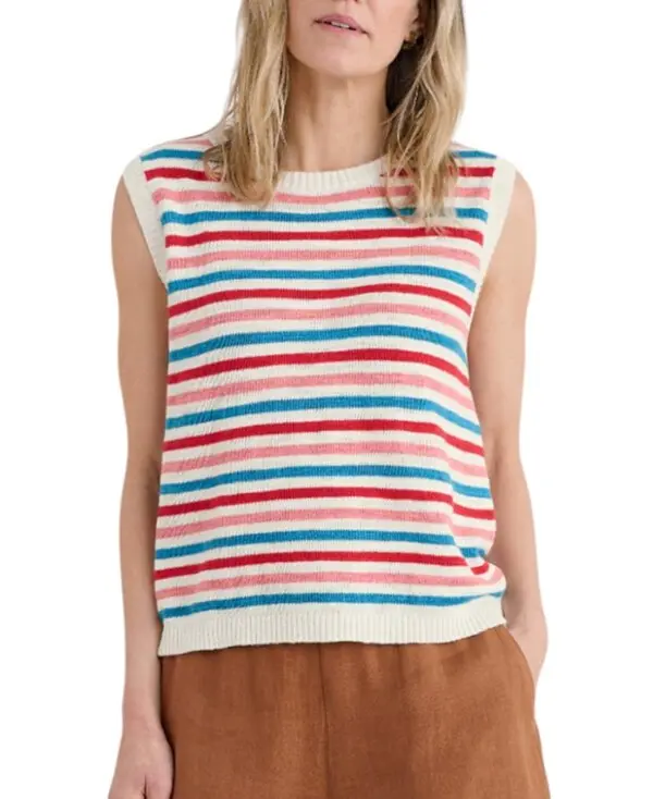 SEASALT CORNWALL Striped Sleeveless Vest