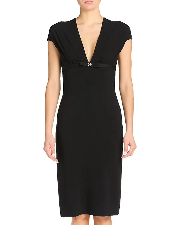 Versace Plunging Neck Dress