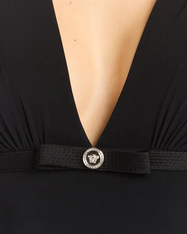 Versace Plunging Neck Dress