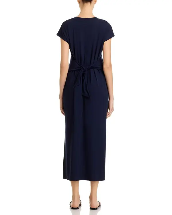 Eileen Fisher Tie Back Maxi Dress