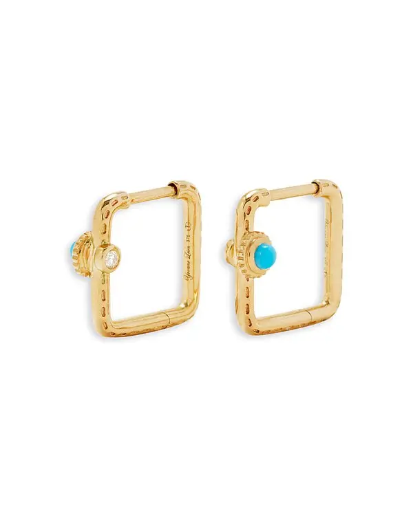 Yvonne Léon 9k Mini Gousset Hoop Earrings - Yellow Gold