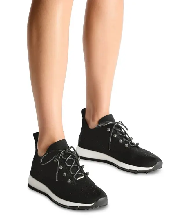JIMMY CHOO Veles Sneakers - Black