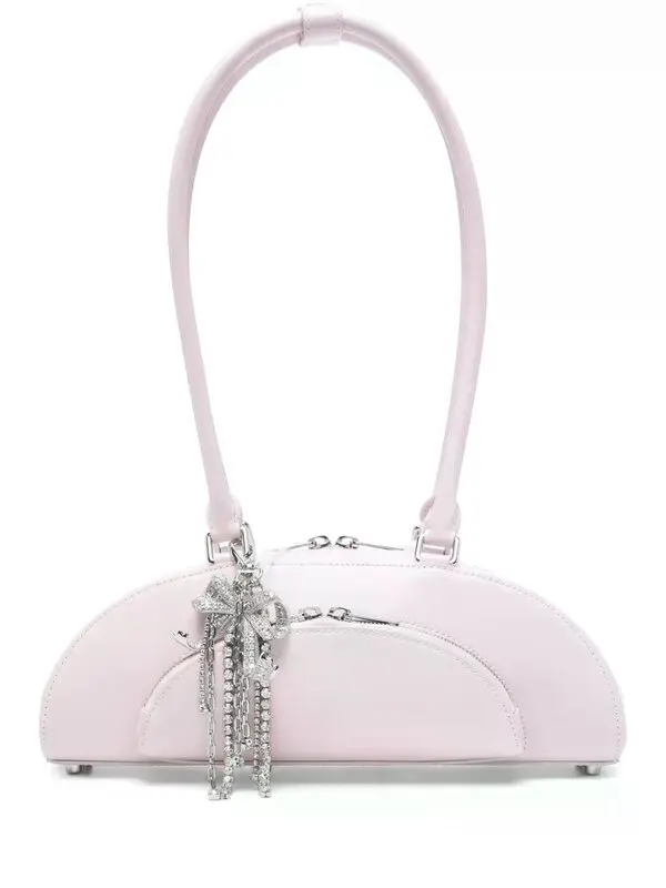 SELF-PORTRAIT Curved Charm Shoulder Bag - Pink