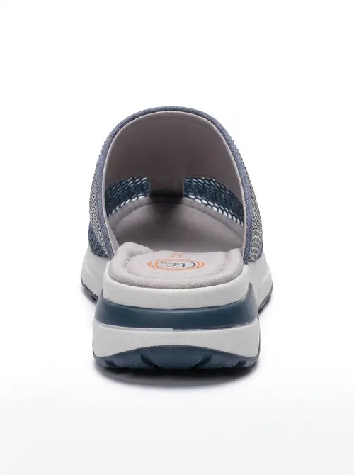 PROLOGUE SHOES Glea Mesh Rhinestone Mules - Blue