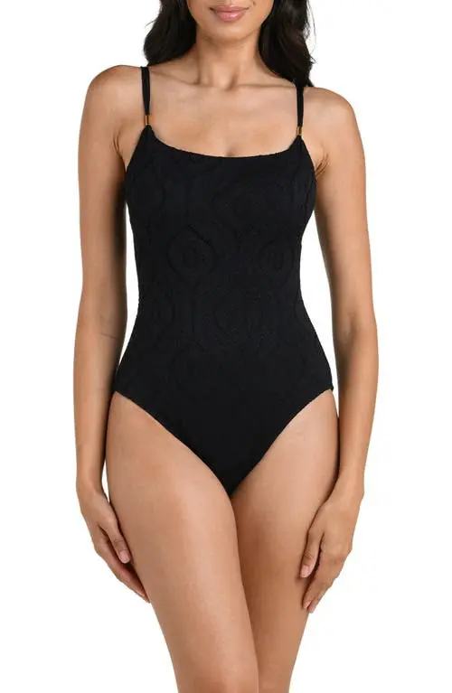 La Blanca Mantra Medallion One-piece Swimsuit - Black