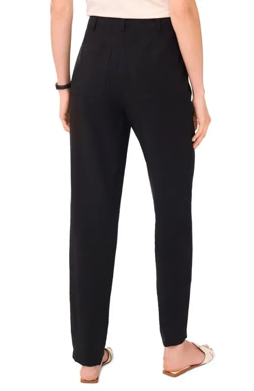 Halogen Patch Pocket Straight Leg Pants - Rich Black