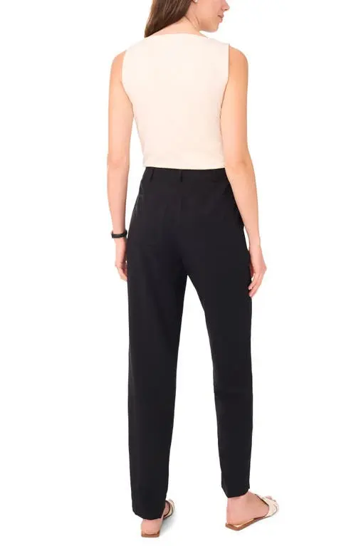 Halogen Patch Pocket Straight Leg Pants - Rich Black