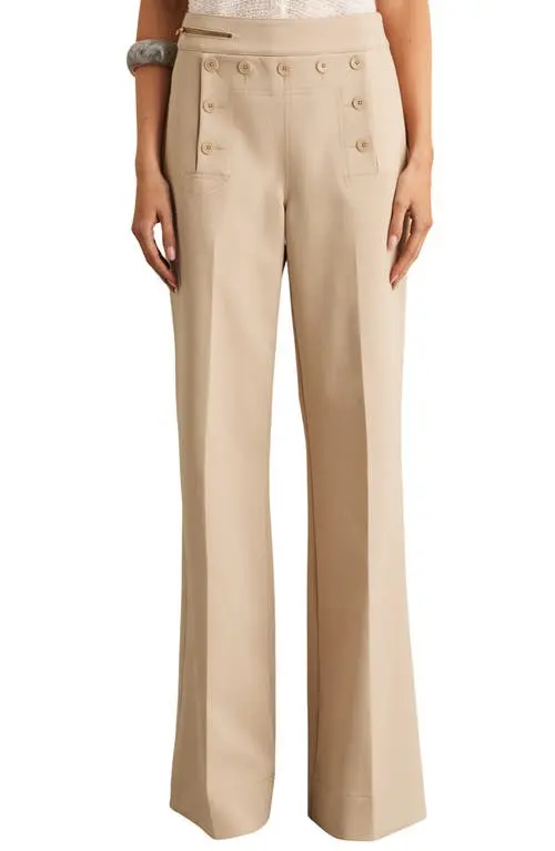 REISS Sidney Bootcut Trousers - Neutral