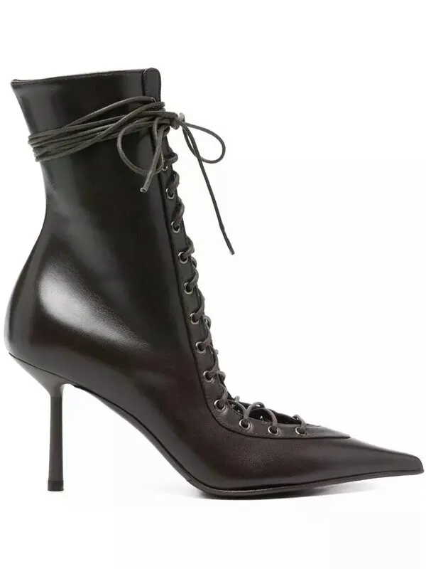 LE SILLA 80mm Colette Ankle Boots - Brown