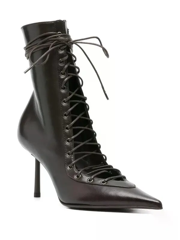LE SILLA 80mm Colette Ankle Boots - Brown